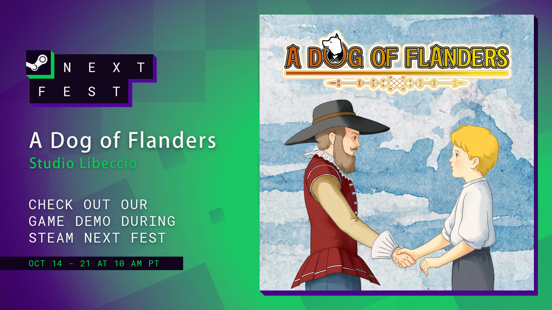 the demo of a dog of flanders is now available and it will be featured ...