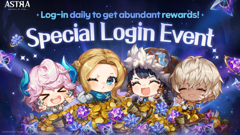 ASTRA: Knights of Veda - Special Login Event - Steam News