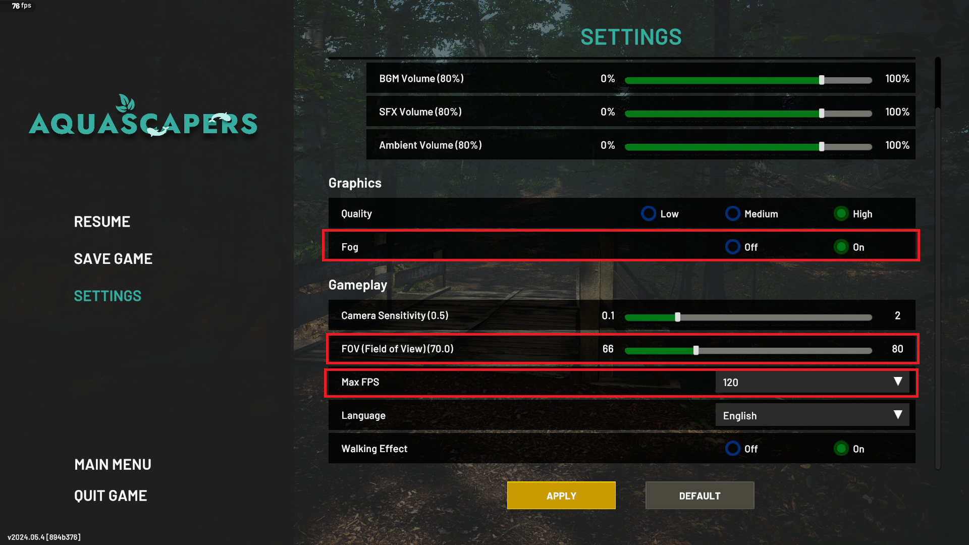 Improvement Update #5: FOV Settings & Additional Configuration ...