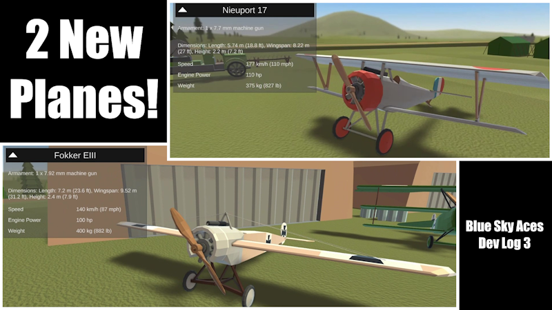 Blue Sky Aces - 2 New Aircraft - Steam News