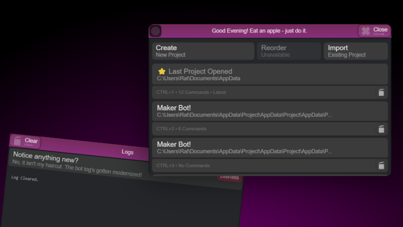 Steam :: Bot Maker For Discord :: Release 25 - Management at it's finest!