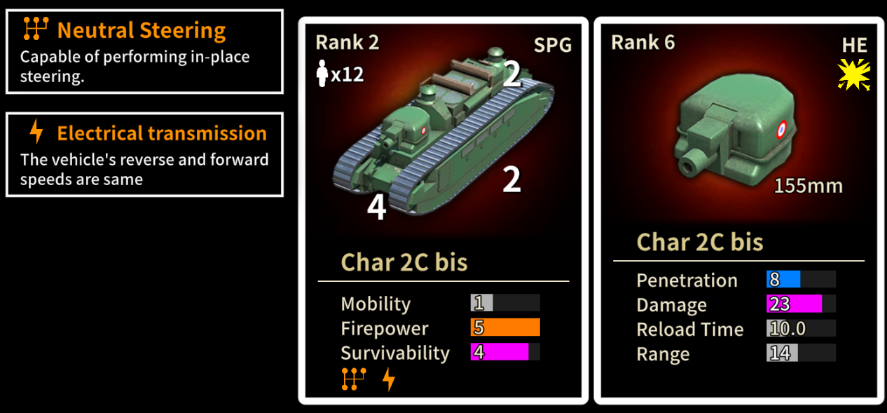0.8.35b New vehicle "Char 2C bis" and New unit type "Turret Bunker ...