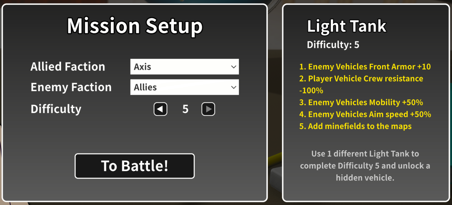 0.9.0b Advanced Difficulty System and New Vehicle "Typ 245/10" · Multi ...