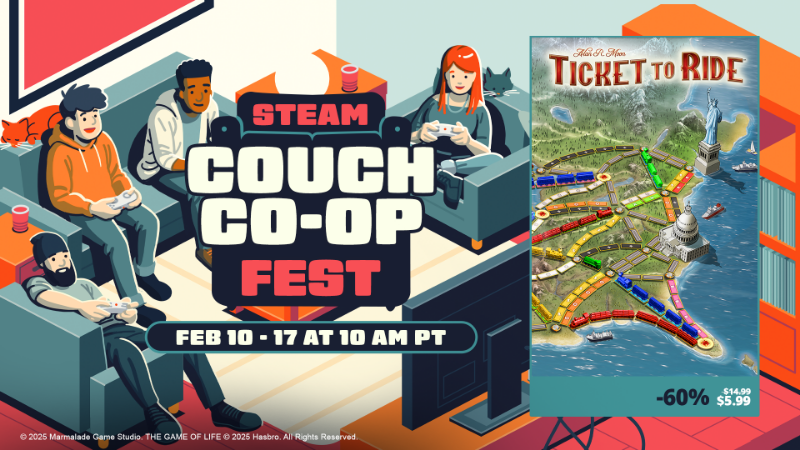 Ticket to Ride® - Steam Couch Co-op Fest: Travel the World Together in ...