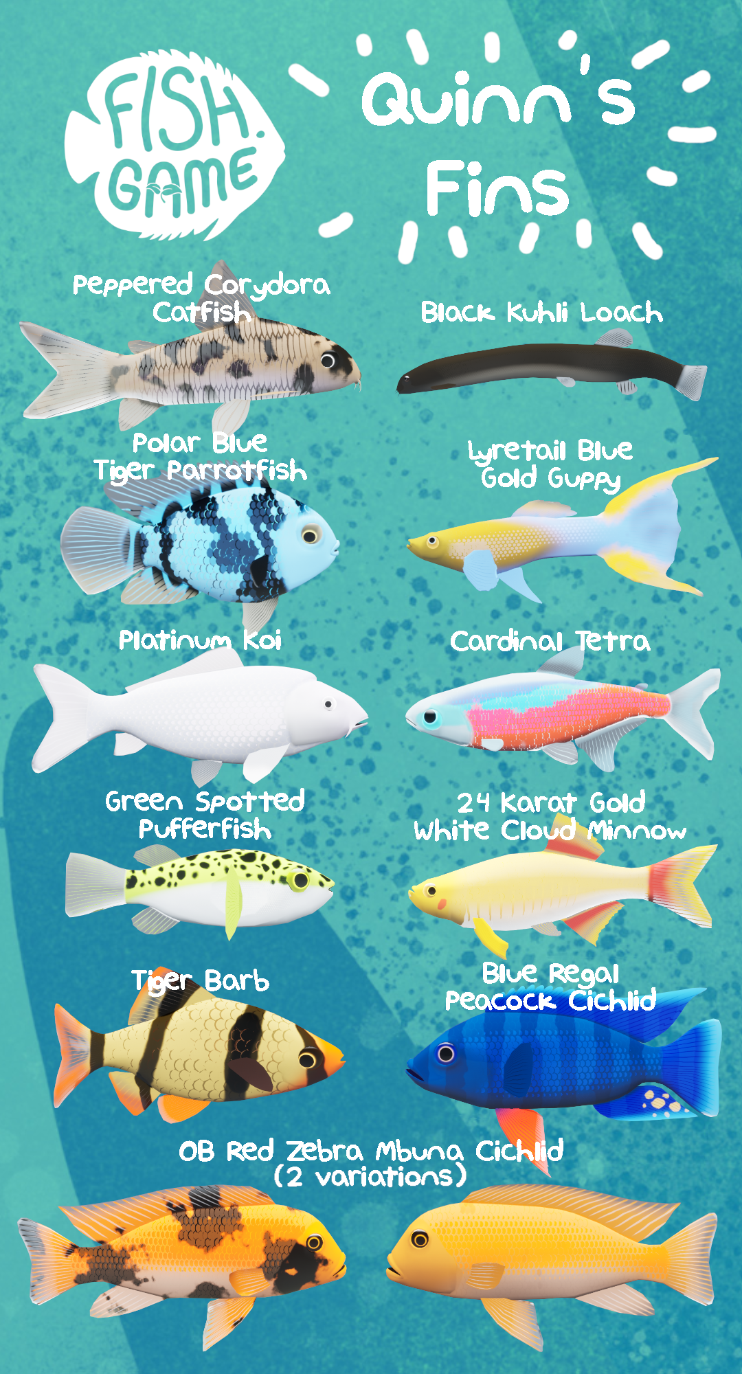 We've partnered with Quinn's Fins! · Fish Game update for 10 October ...