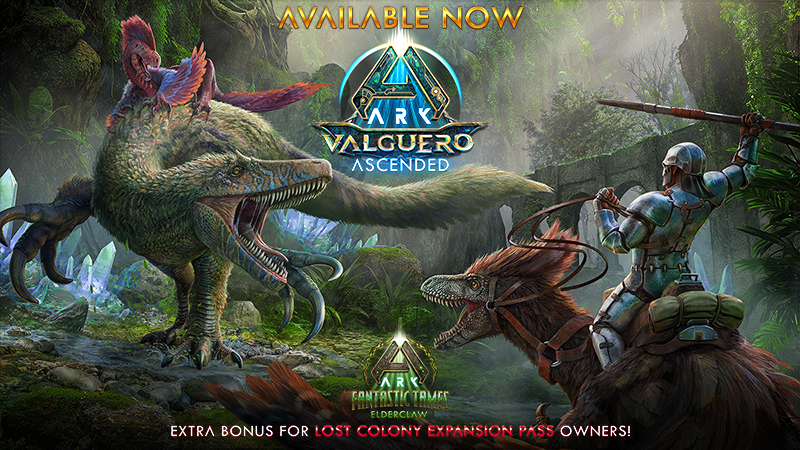ARK: Survival Ascended - Valguero Ascended and Fantastic Tames: Elderclaw are now live! - Steam News