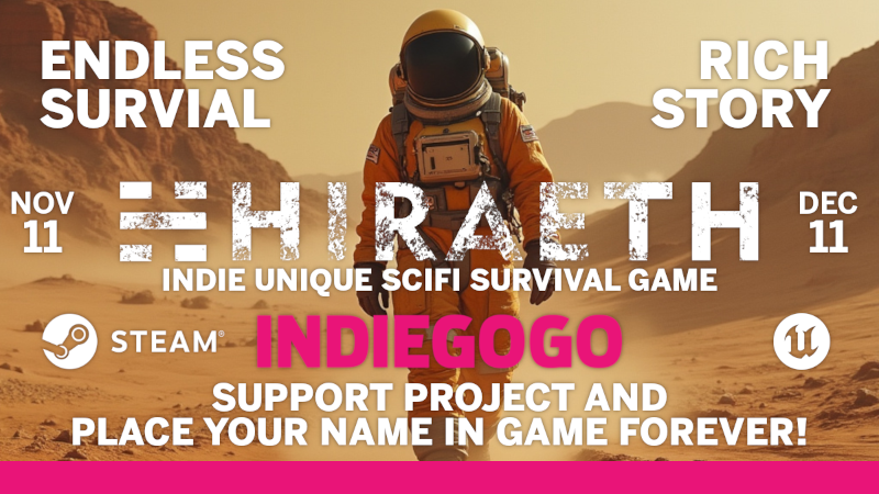 Hiraeth - Hiraeth Indiegogo Campaign is Live – Support & Be Immortalized! - Steam News