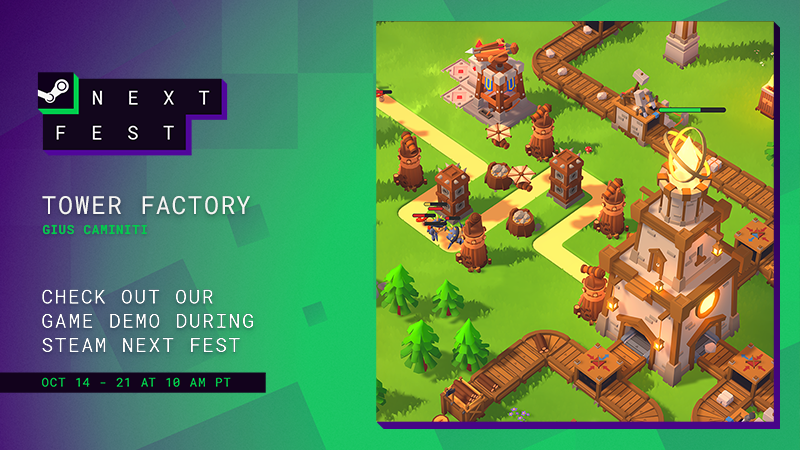 Tower Factory - Big demo update and Steam Next Fest! - Steam News