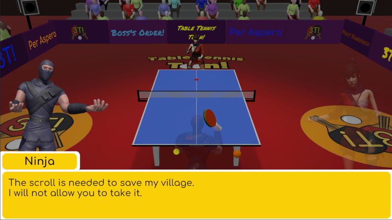 Table Tennis Toon! - Patch 0.8f - Michelle, Ninja and Rosales Dialogues ...