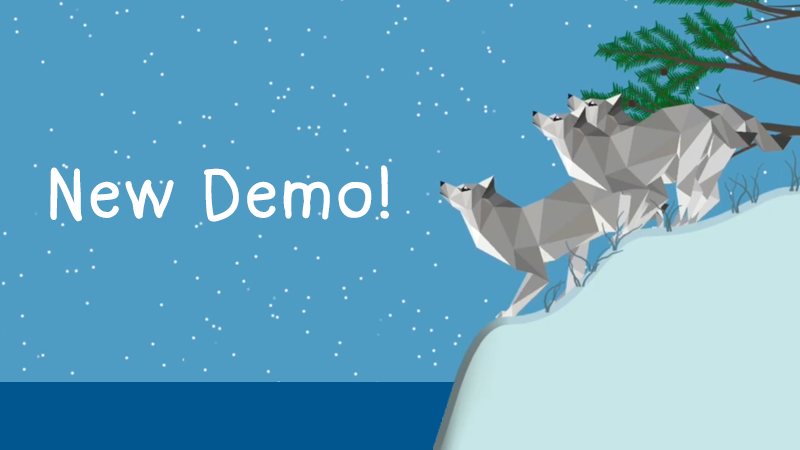 PolyPine - New Demo with water and 2x animals and plants and more ...