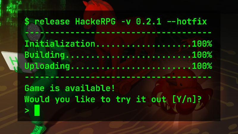 HackeRPG - 0.2.1 Hotfix and Patreon page - Steam News