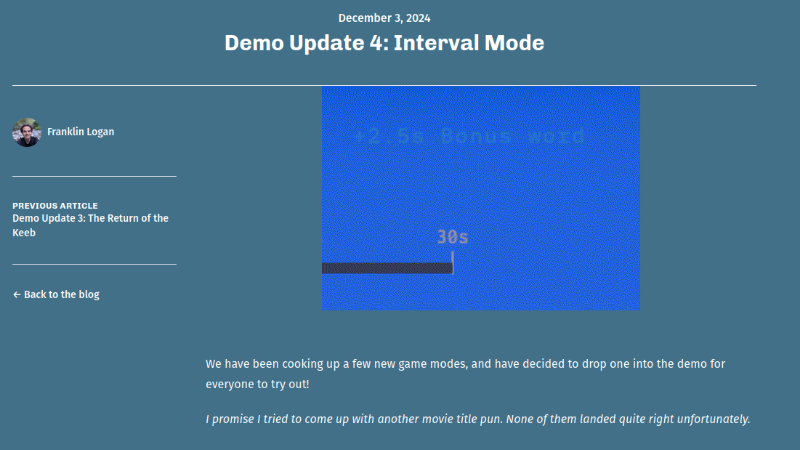 Typing Simulator - Typing Simulator Dev Blog - Steam News