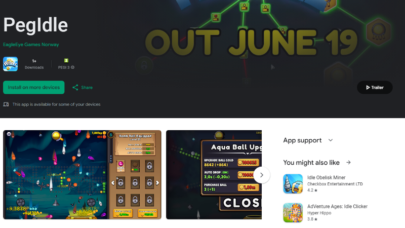 PegIdle - PegIdle is now out on the Google Play Store! - Steam News