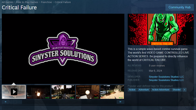 Steam :: Critical Failure :: CRITICAL FAILURE ____PATCH UPDATE ...