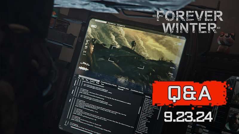 The Forever Winter - Q&A session 3 - Steam News