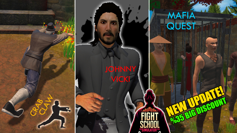 Fight School Simulator - 📣 New Update! 👊 Johnny Vicki is Arena Fighter ...