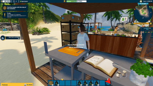 Update 0.3.4 [beta branch]! · Tropical Resort Simulator (Paradise Beach ...