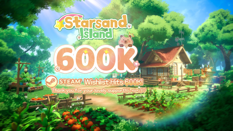 Starsand Island - Wishlist Milestone: 600K! - Steam News