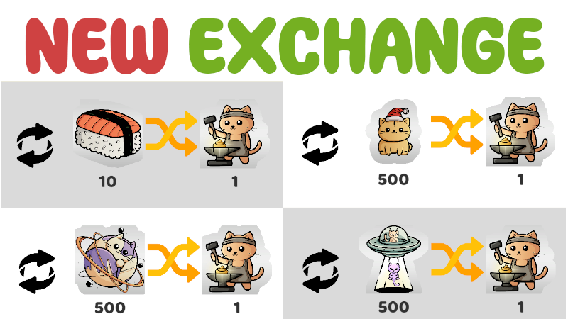 Cats - 🔄 EXCHANGE - Get Common Crafter for future crafts - Steam News