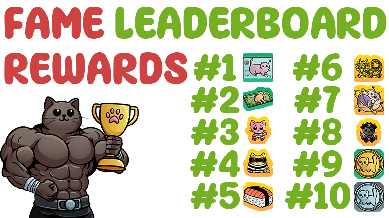 Steam :: Cats :: The rewards for Top 10 by Fame were given out