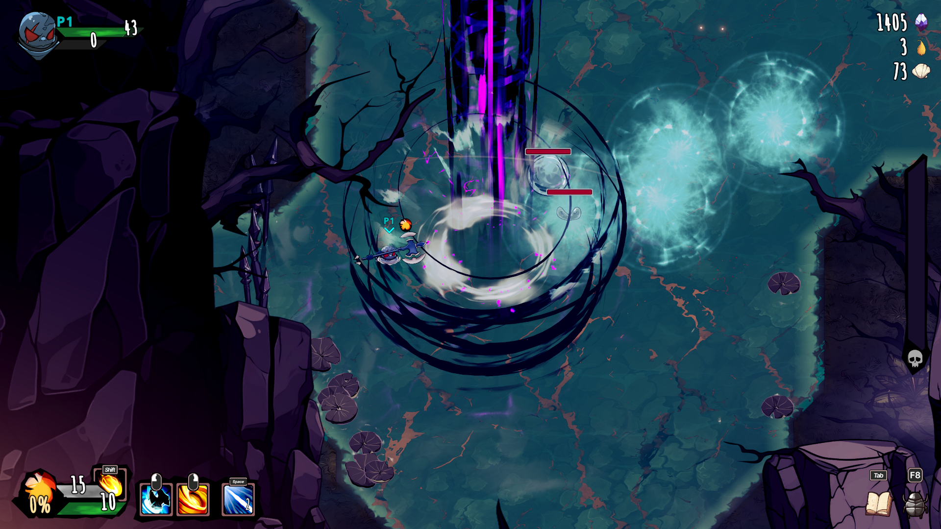 Now features AOE attacks to keep you on your toes.