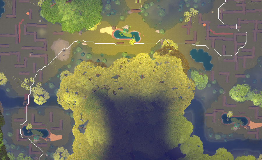 Unlike our initial system the hierarchical pathfinding is able to ...