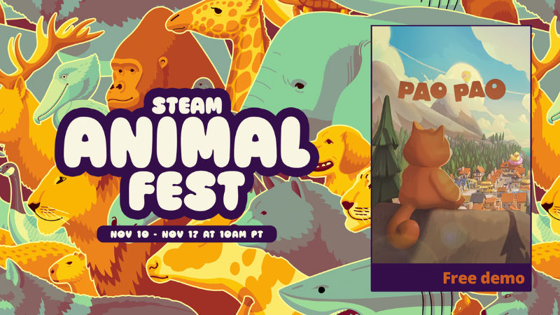 Pao Pao - Pao Pao joins the Steam Animal Fest with a NEW DEMO! - Steam News