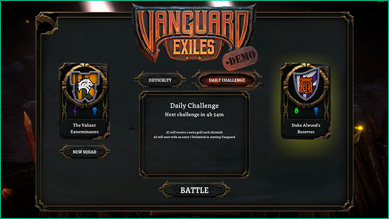 Vanguard Exiles - Update: Demo v0.1.1007 - Steam News