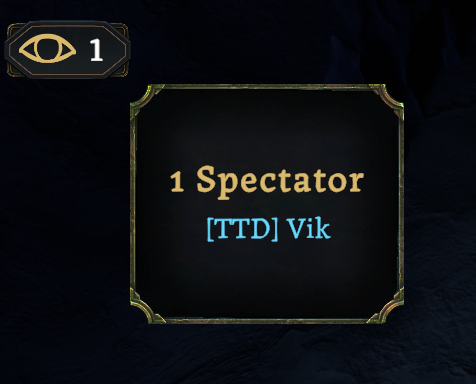 Added tool-tips to the Spectator count so you can see who is spectating ...