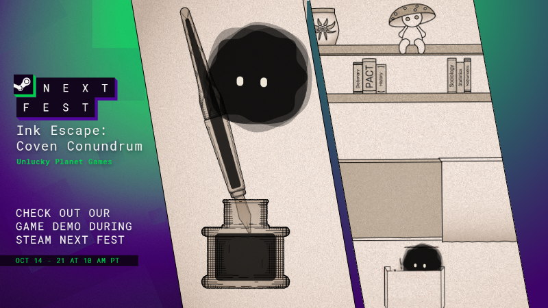 Steam :: Ink Escape: Coven Conundrum :: Next-Fest Stream-a-thon!