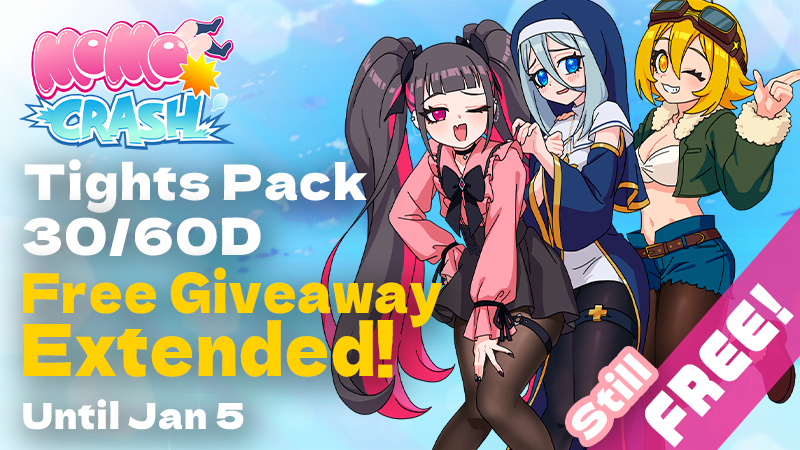 MOMO Crash - 【Free Period Extended!】 "Tights Pack" DLC Now Free Until ...