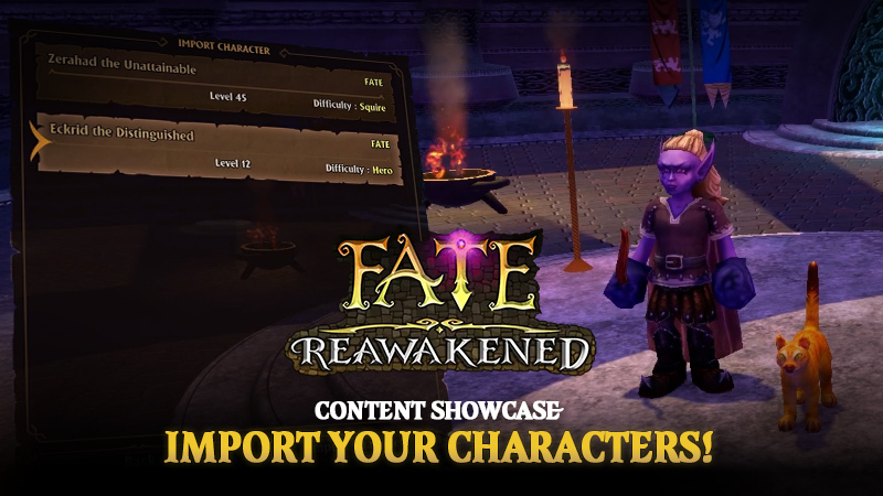 FATE: Reawakened - Content Showcase - Import Your Characters! - Steam News