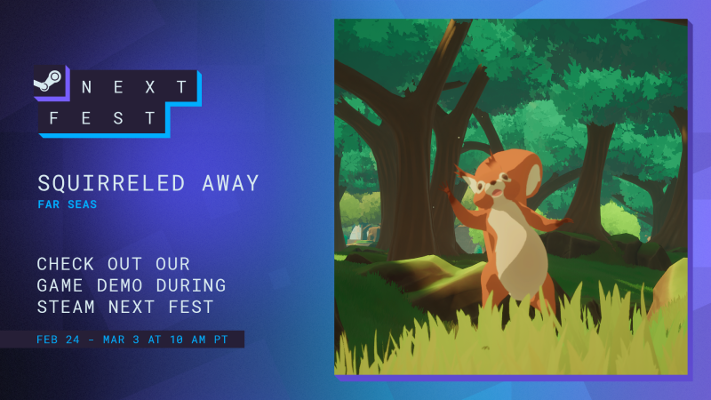 Squirreled Away - The Squirrel is at Steam Next Fest! - Steam News