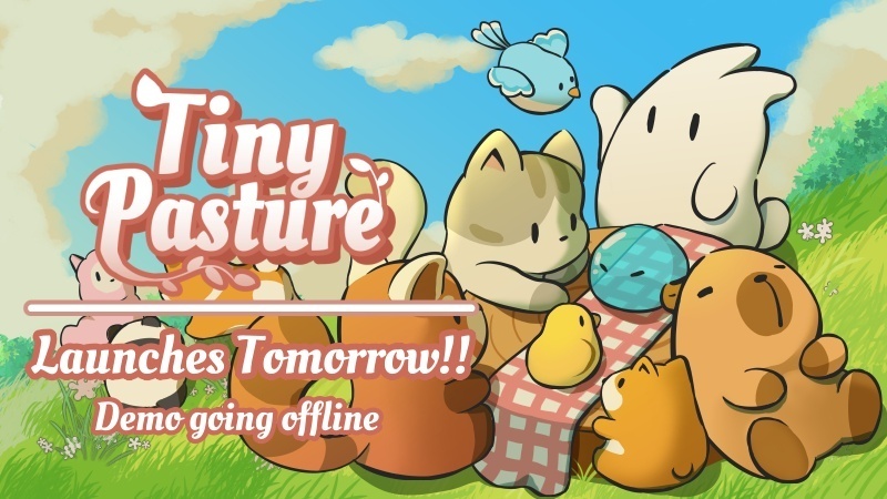 Tiny Pasture - 📢Tiny Pasture Launches Tomorrow! Demo going offline - Steam News