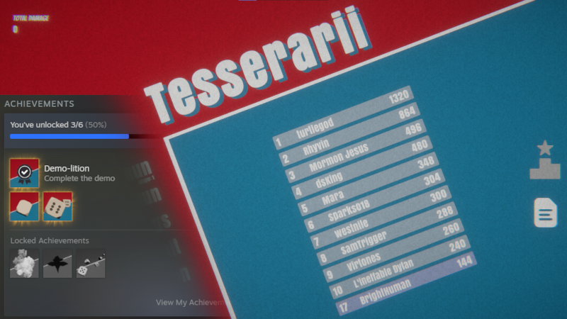 Steam :: Tesserarii :: Leaderboards and Achievements