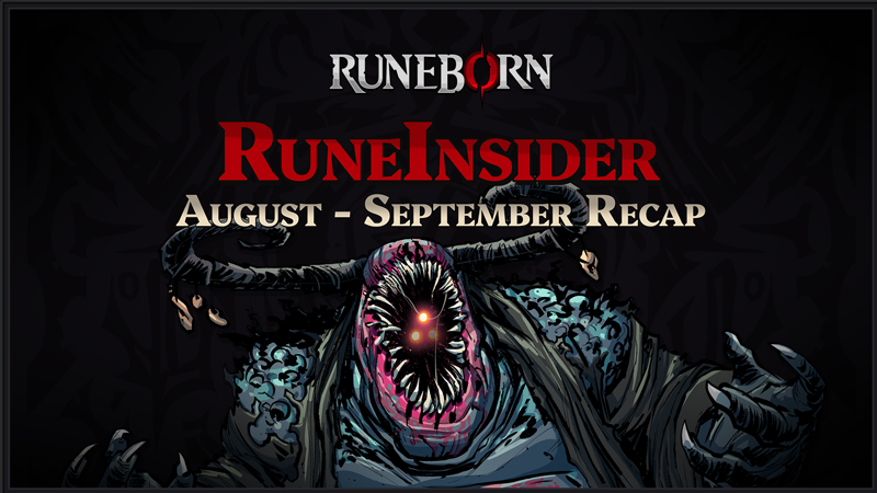 Runeborn - Runeborn – August & September Recap: Preparing for Early ...