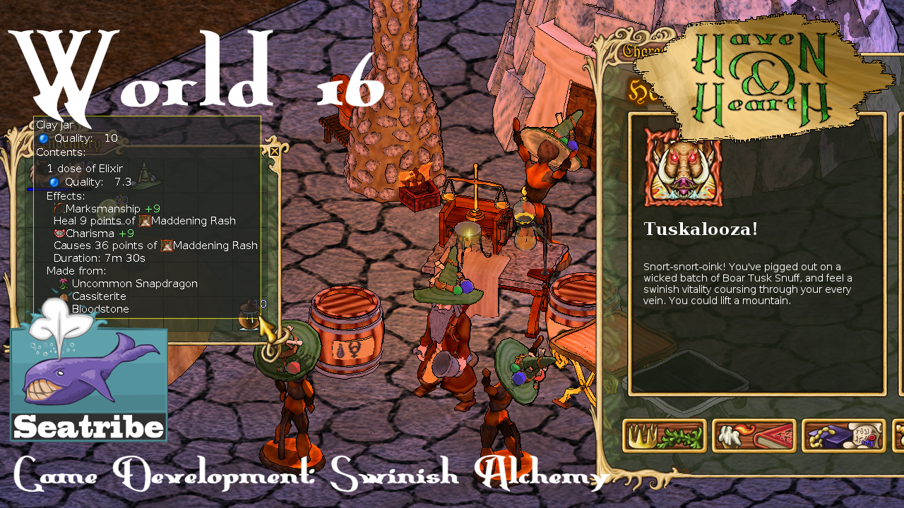 Steam :: Haven & Hearth :: Game Development: Swinish Alchemy