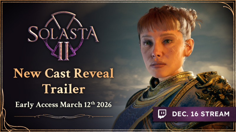 Solasta II - New Cast Reveal Trailer - Solasta II Early Access coming out March 12th 2026 ...