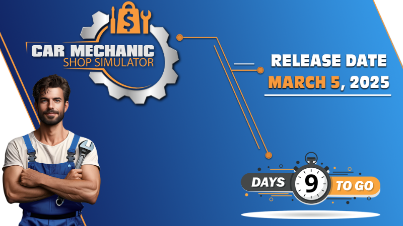 Car Mechanic Shop Simulator - Full Version Release in March! - Steam News