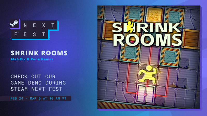 Shrink Rooms - Shrink Rooms Demo join Steam Next Fest! New level and ...