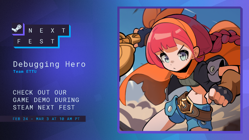 Debugging Hero - Debugging Hero is joining NextFest! - Steam News