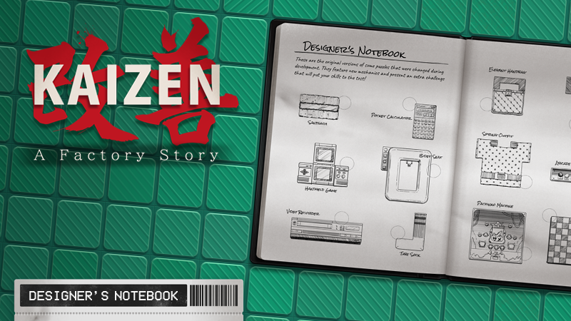 Steam :: Kaizen: A Factory Story :: Bonus Puzzle #10: Designer's Notebook