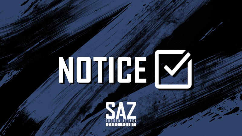 Sudden Attack Zero Point - SNF Survey Notice - Steam News