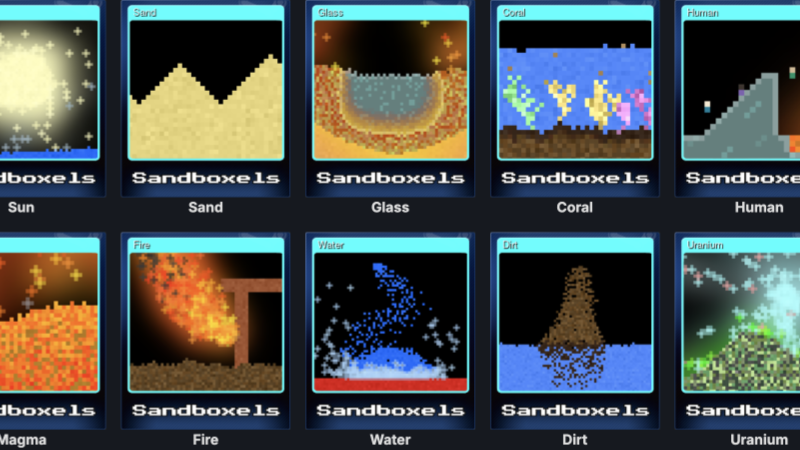 Sandboxels - NEW on Steam: Trading Cards, Emoticons, Badges ...