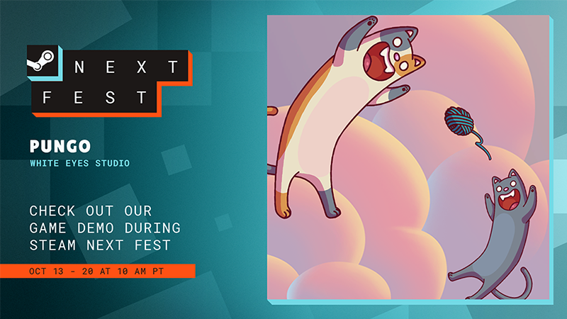 Steam :: Pungo :: Play Pungo’s Adorable Cat Pong Demo at Steam Next Fest!