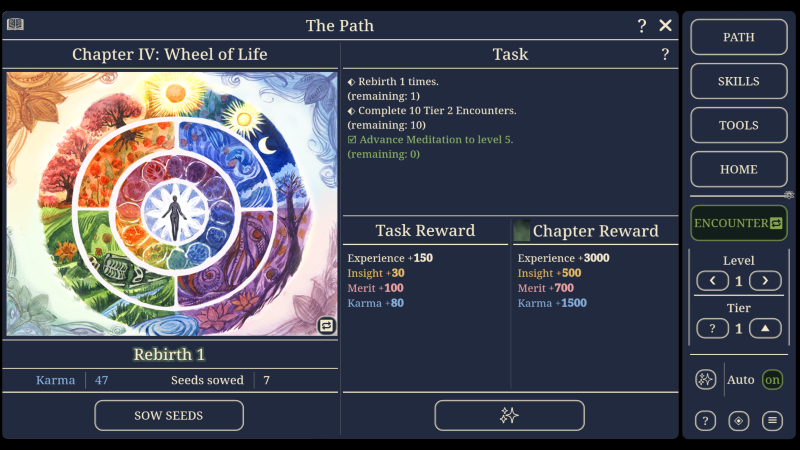 Four Divine Abidings - About Rebirth game system - Steam News
