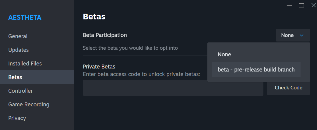 v1.2 Update Beta Build Available · Aestheta update for 6 July 2025 ...