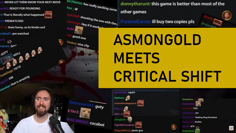 Critical Shift - Asmongold reacts to the Critical Shift trailer while watching the OTK EXPO 2025 ...