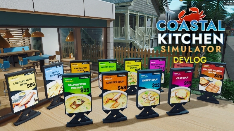 Coastal Kitchen Simulator - v0.2.24 - Steam Achievements & Active Menu ...