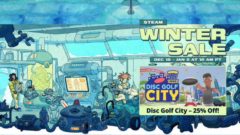 Disc Golf City - ️ 𝗦𝘁𝗲𝗮𝗺 𝗪𝗶𝗻𝘁𝗲𝗿 𝗦𝗮𝗹𝗲 – 𝗗𝗶𝘀𝗰 𝗚𝗼𝗹𝗳 𝗖𝗶𝘁𝘆 𝟮𝟱% 𝗢𝗳𝗳! - Steam News